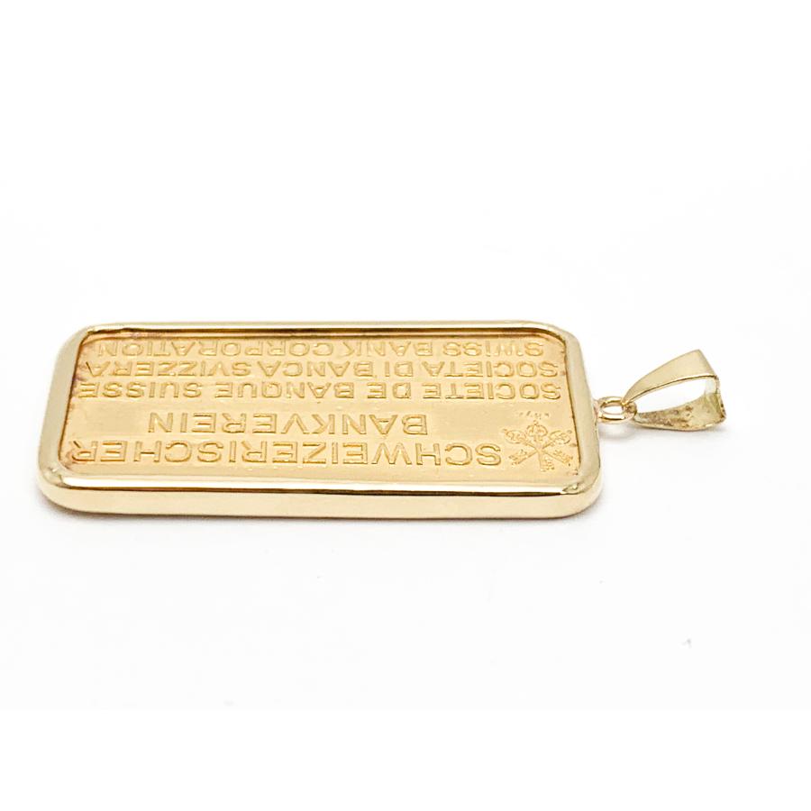 K24 K18 24金 18金イエローゴールド スイス銀行 インゴット10.0g ペンダント チャーム アクセサリー : 塚口丸十質舗 Yahoo!ショップ - 通販 - Yahoo!ショッピング