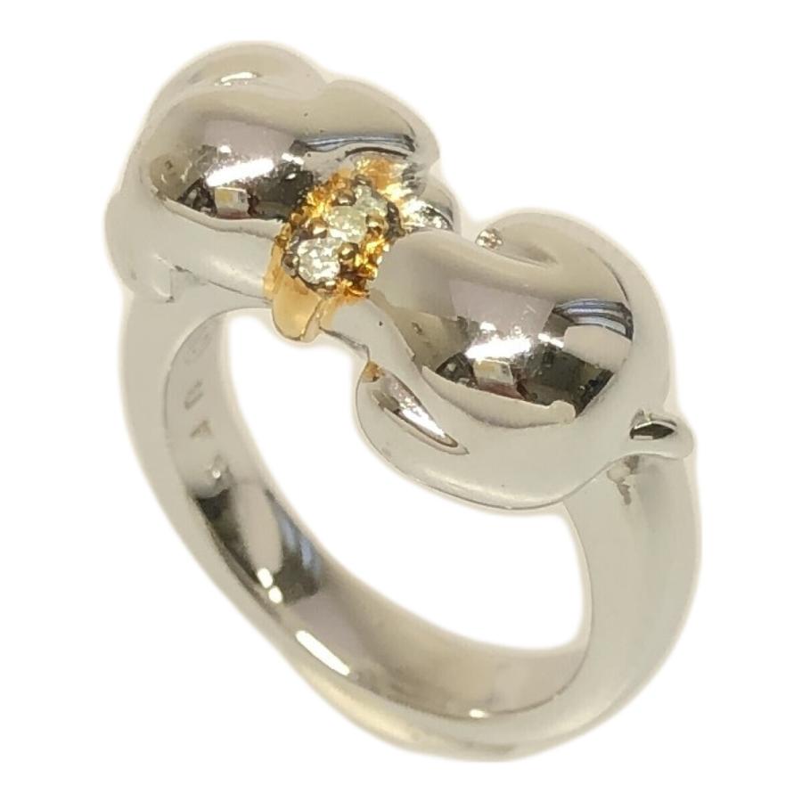 UFS SV925 シルバー K18 18金 ダイヤ0.25ct スヌーピー リング UFS SV925 シルバー K18 18金 ダイヤ0.25ct スヌーピー リング