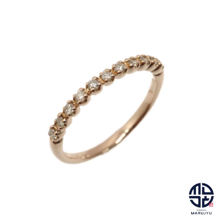 TAKE-UP テイクアップ K18PG 18金ピンクゴールド ダイヤ0.15ct ハーフエタニティ リング 指輪 約10号 ジュエリー アクセサリー : 塚口丸十質舗 Yahoo!ショップ ...