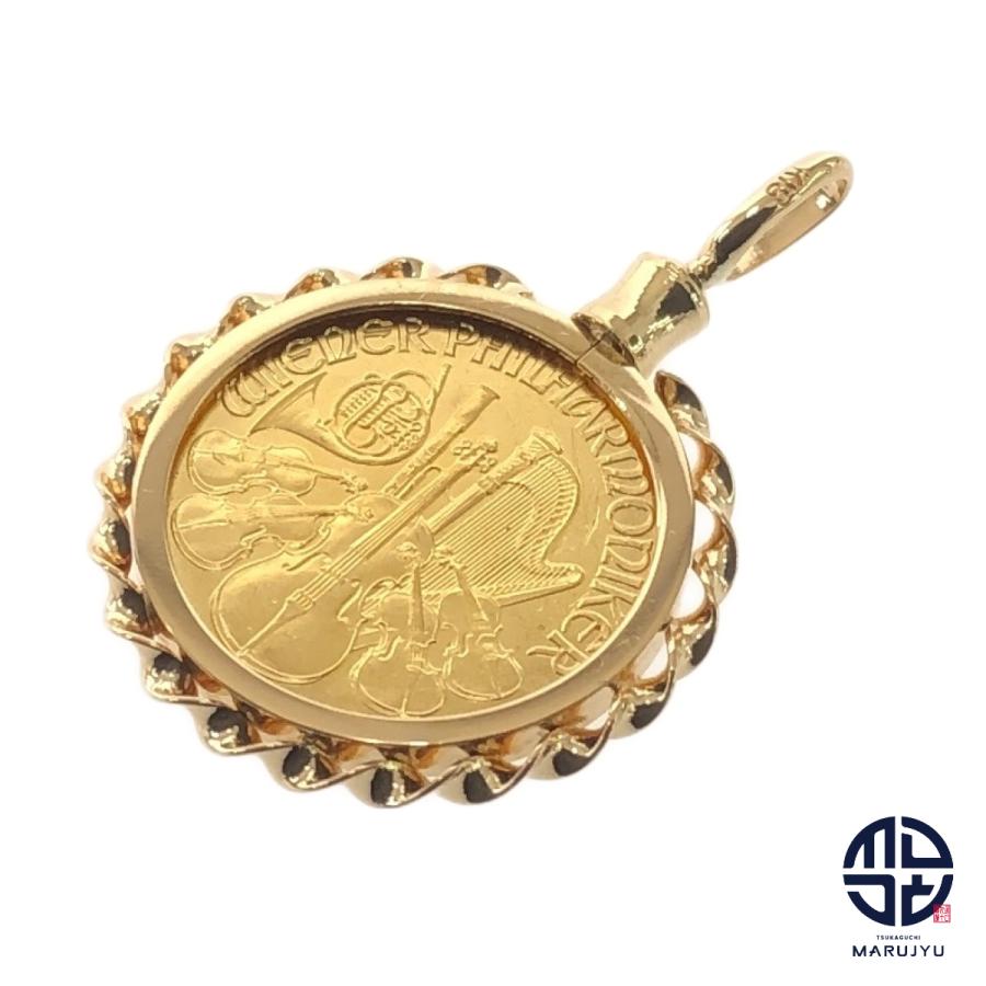 K24 24K 24金 K18 18金イエローゴールド 純金 ウィーンハーモニー コイン 金貨 ペンダントトップ チャーム 1/10oz ジュエリー アクセサリー : 塚口丸十質舗 Yahoo ...