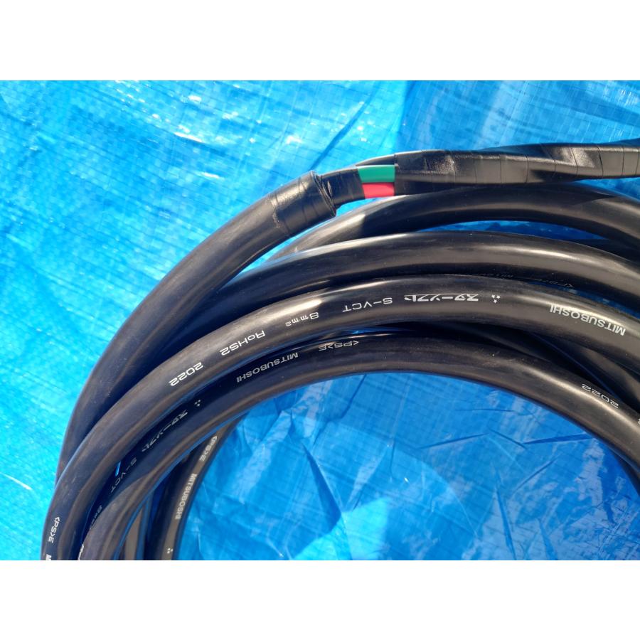 三ツ星 柔軟キャブタイヤケーブル 8sq 9.3m 両端処理済み : まる健 - 通販 - Yahoo!ショッピング