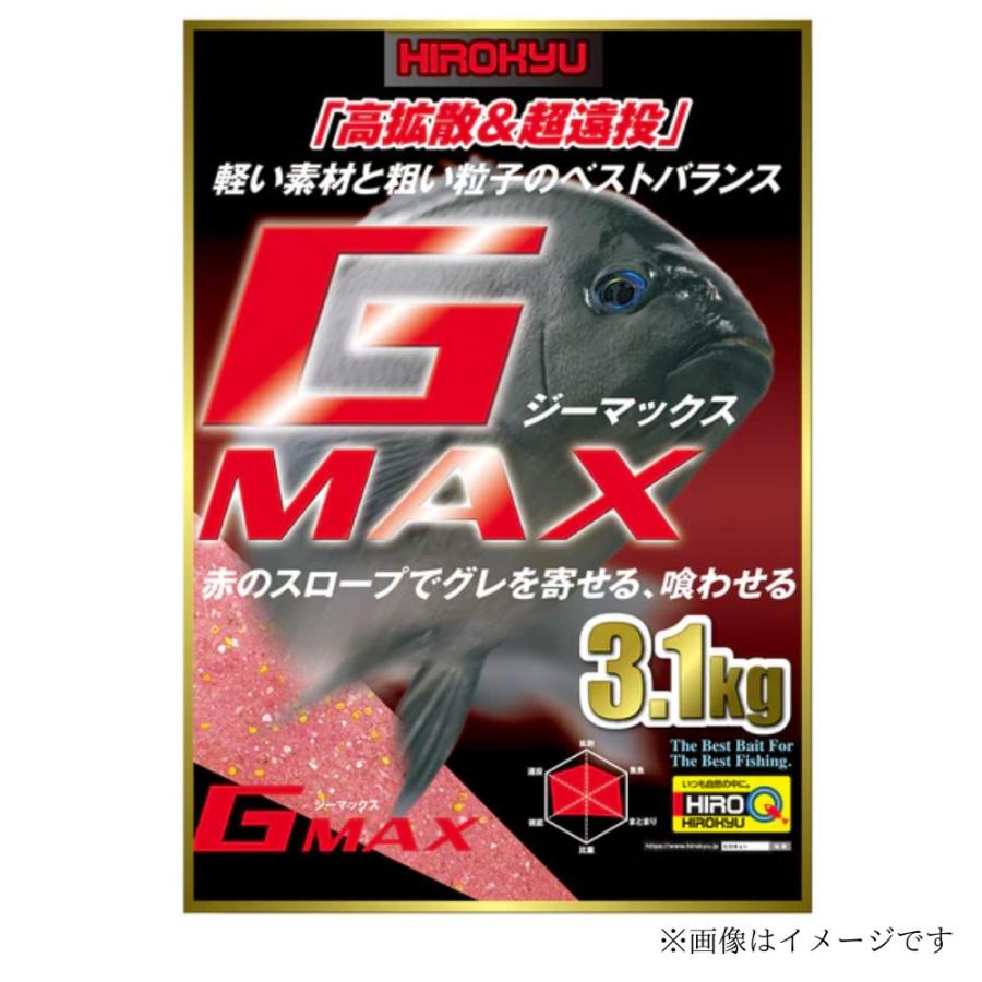 ヒロキュー GMAX (ジーマックス) 3000g 釣りえさ 集魚剤 配合えさ まきえ マキエ (対象魚：チヌ 等) : つり具のまるきん ヤフー店 - 通販 - Yahoo!ショッピング