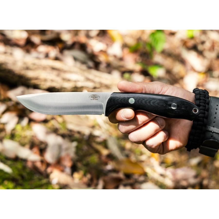 MOKI(モキ） バーグ ブラックリネンマイカルタ Berg MK-2021BM/CO ブッシュクラフトナイフ 日本製 送料無料 ...