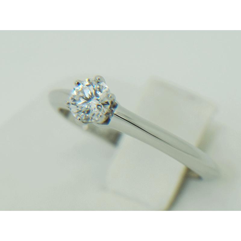 ティファニー ダイヤモンド リング ソリティア 立爪 PT950 0.24ct Gカラー VVS2 鑑定書付 新品同様美品 送料無料！！ : マルコウヤフーショッピング店 - 通販 ...