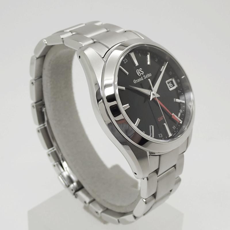 グランドセイコー/Grand Seiko GMT SBGN013 クオーツ 黒文字盤 新品仕上げ済 中古極美品 正規店購入品 保証書請求はがき ...