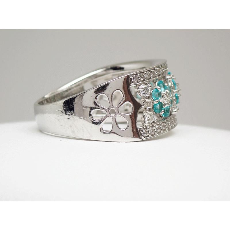 PT900 プラチナ パライバトルマリン ダイヤモンド リング PT0.33ct D0.43ct ＃13号 サイズ直し可能 送料無料！！ :R3ka2997:マルコウヤフーショッピング店 ...