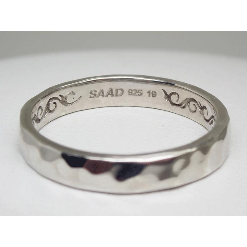 SAAD サード スターリングコレクション シルバー925リング/指輪 #19(日本サイズで18号位）新品同様美品 4mm幅 R-109-S :R4ka3684:マルコウヤフーショッピング店 ...