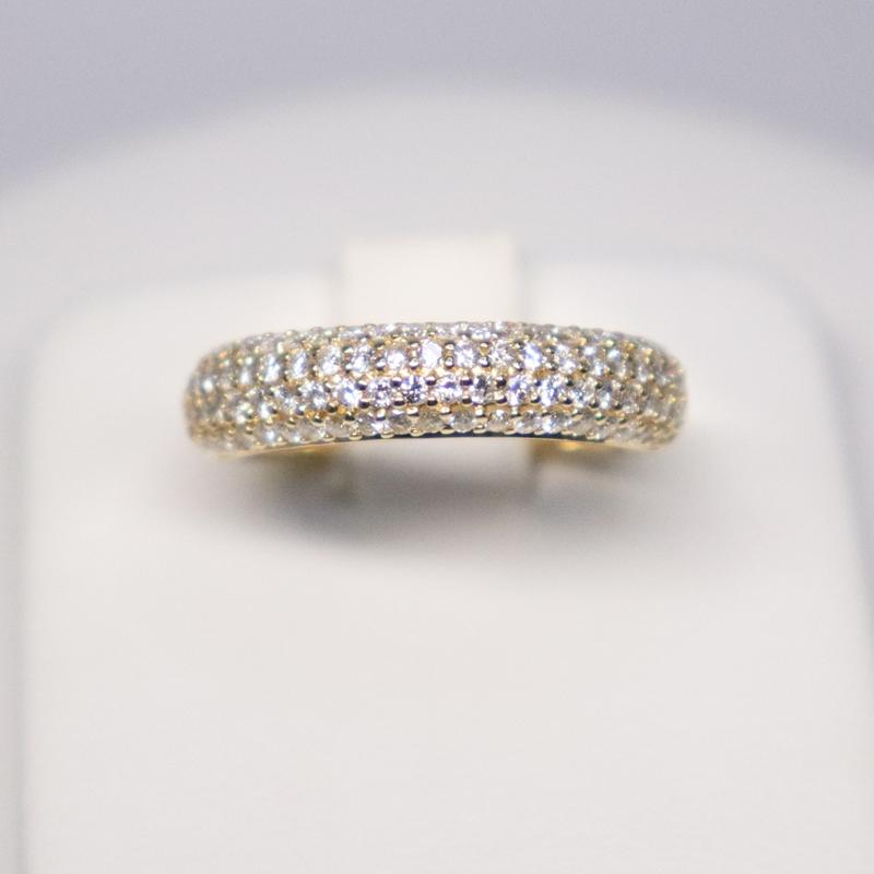 VENDOME AOYAMA ヴァンドーム青山 K18 ダイヤリング 0.62ct 約4.2g ＃11号 ダイヤモンド パヴェダイヤ 新品仕上げ済み 美品 送料無料！ : マルコウヤフー ...