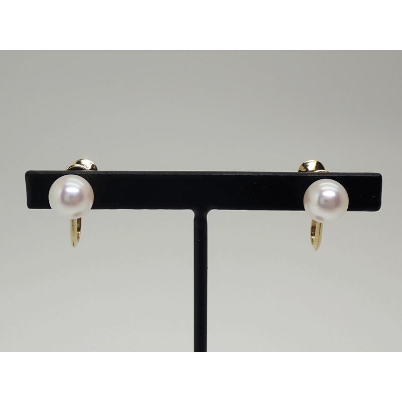 MIKIMOTO ミキモト K14 YG あこや真珠 パールイヤリング パール7mm 2.5g 上質パール 照り・巻き最上質 ゴールド 中古 送料無料 : マルコウヤフーショッピング店 ...