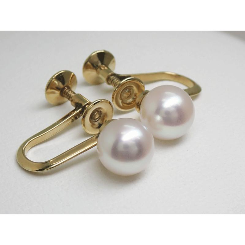 MIKIMOTO ミキモト K14 YG あこや真珠 パールイヤリング パール7mm 2.5g 上質パール 照り・巻き最上質 ゴールド 中古 送料無料 : マルコウヤフーショッピング店 ...