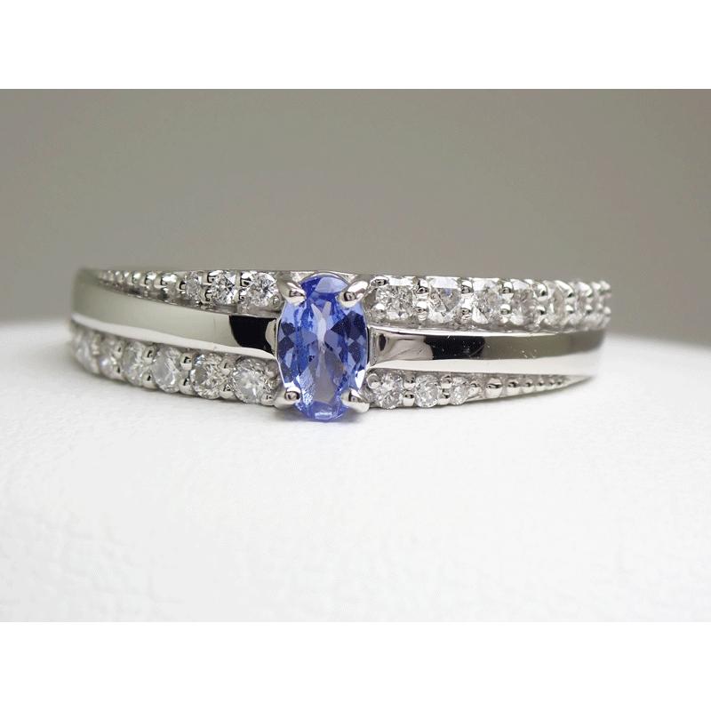 ESTELLE エステール PT900 プラチナ タンザナイト ダイヤモンドリング 0.23ct 0.24ct ＃14号 サイズ直しご相談ください。 : マルコウヤフーショッピング店 - 通販 ...