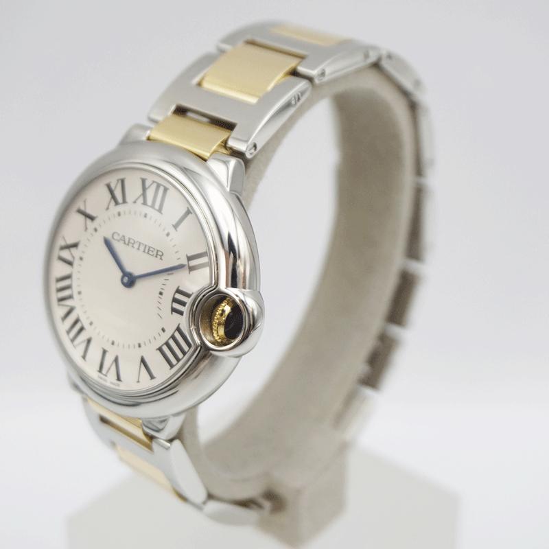 CARTIER カルティエ バロンブルー MM W69008Z3 中古 レディース 腕時計 新品仕上げ済 36mm SS/YG クォーツ 送料 ...