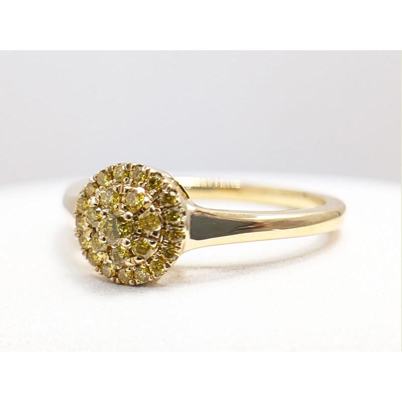 K18YG ダイヤモンド イエローダイヤモンド リング D0.20ct ＃11.5号 サイズ直しご相談下さい 送料無料！！ : マルコウヤフーショッピング店 - 通販 - Yahoo!ショッピング