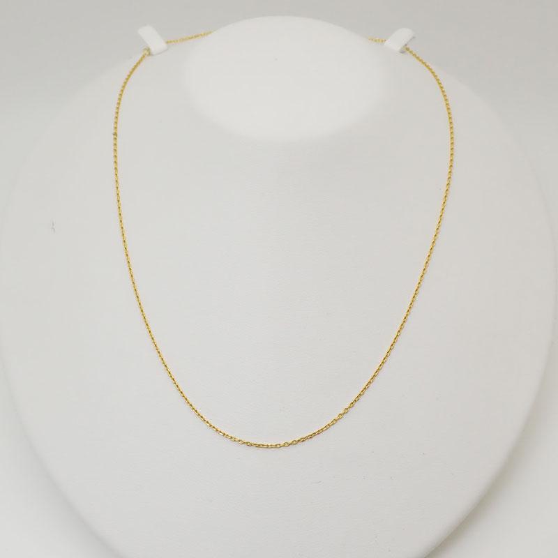 K18 SJX ネックレス NC 750 アズキチェーン 総重量約3.1g 首回り2段階調節可能 40cm/45cm ネック幅約1mm 中古美品 送料無料！ : マルコウヤフーショッピング店 ...