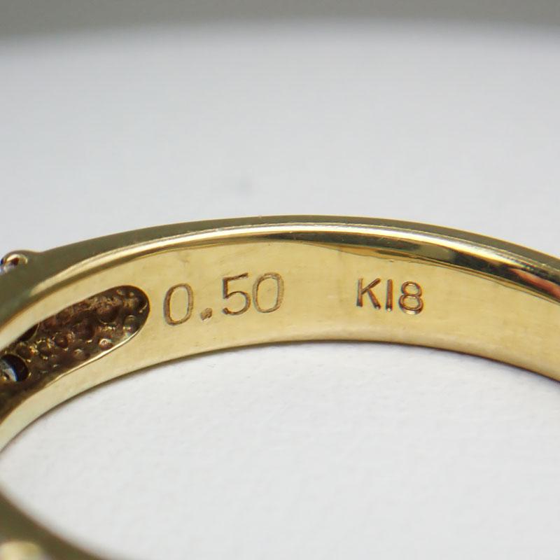 K18 ダイヤモンド リング D0.50ct イエローゴールド 重量約4.3g サイズ＃11号 サイズ直しご相談ください 上質ダイヤ 指輪 金 送料無料！ : マルコウヤフーショッピング店 ...