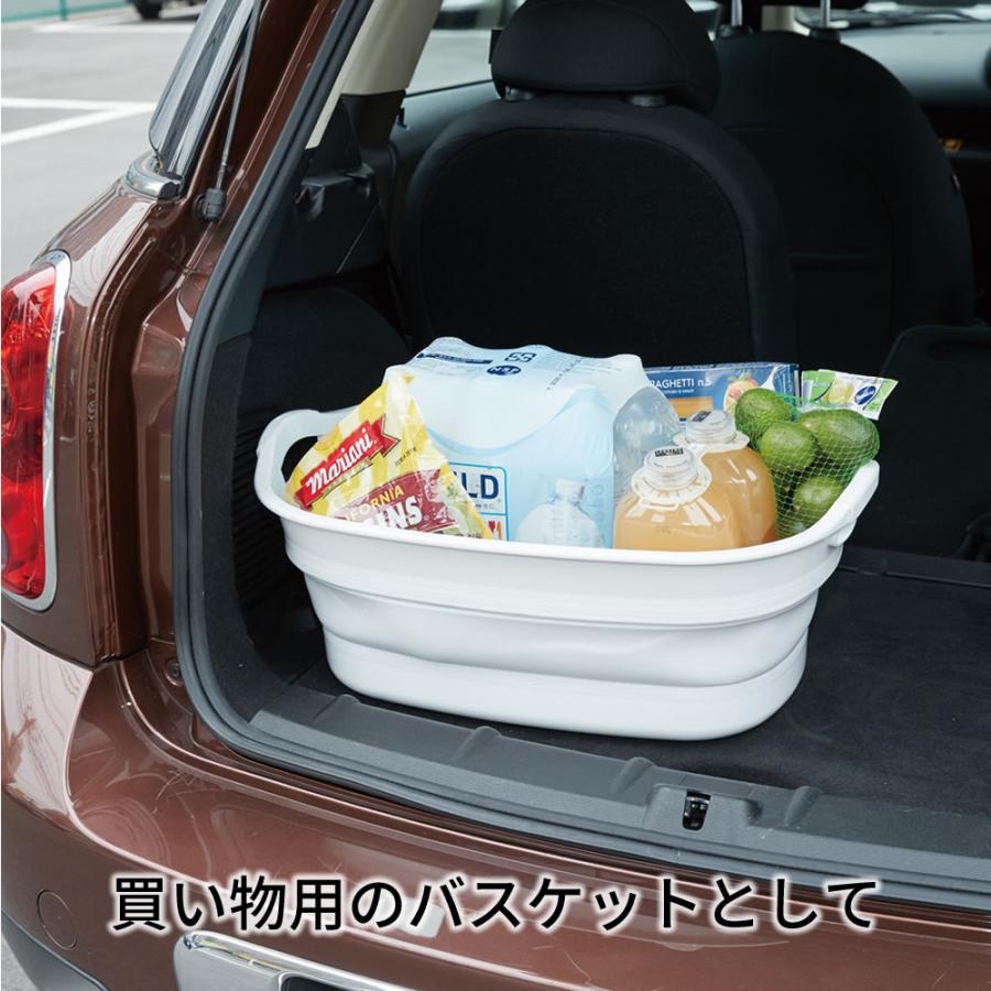 洗濯用品 折畳 タライ バケツ 洗濯グッズ 便利 洗濯かご 水遊び ペットバス 水回り用品 ソフト 折りたたみ つけ置き ソフトタブワイド I-563-1 :5631-:まるモール - 通販 ...