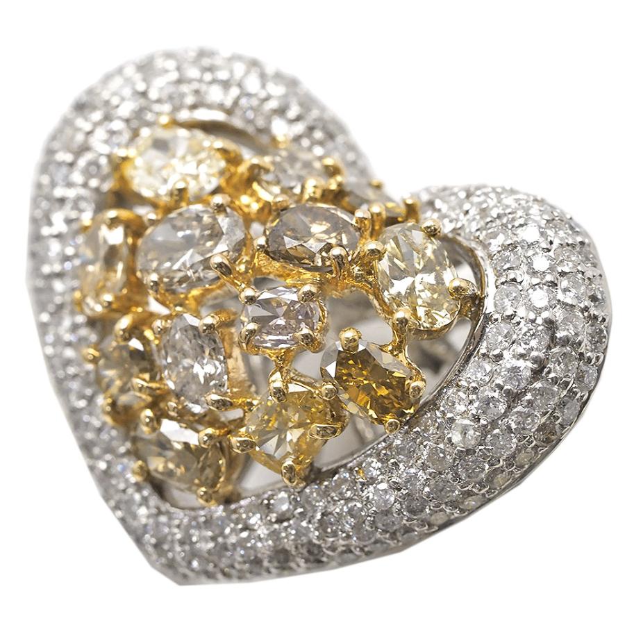 K18WG カラーダイヤモンドリング #13 2.39ct 1.26ct ホワイトゴールド 13号 【丸万質舗】 : 丸万質舗 ヤフー店 - 通販 - Yahoo!ショッピング