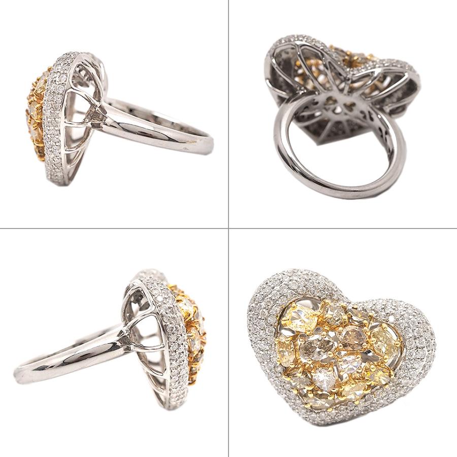 K18WG カラーダイヤモンドリング #13 2.39ct 1.26ct ホワイトゴールド 13号 【丸万質舗】 : 丸万質舗 ヤフー店 - 通販 - Yahoo!ショッピング