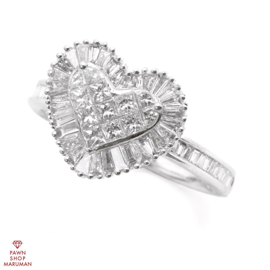 ダイヤモンドリング K18WG 0.80ct #13 ホワイトゴールド 13号 ハートモチーフ【丸万質舗】 : dmy0171 : 丸万質舗 ヤフー店 - 通販 - Yahoo!ショッピング