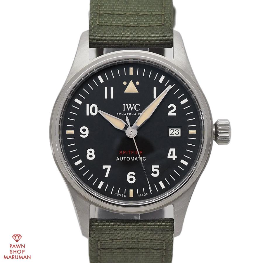 IWC インターナショナルウォッチカンパニー パイロットウォッチ スピットファイア IW326805 自動巻き SS×ナイロン ブラック 【丸万質舗】 : iwc0040 : 丸万質舗 ヤフー ...