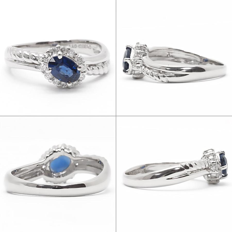 サファイア ダイヤモンドリング Pt900 ダイヤ0.17ct #12 プラチナ 12号【丸万質舗】 : 丸万質舗 ヤフー店 - 通販 - Yahoo!ショッピング