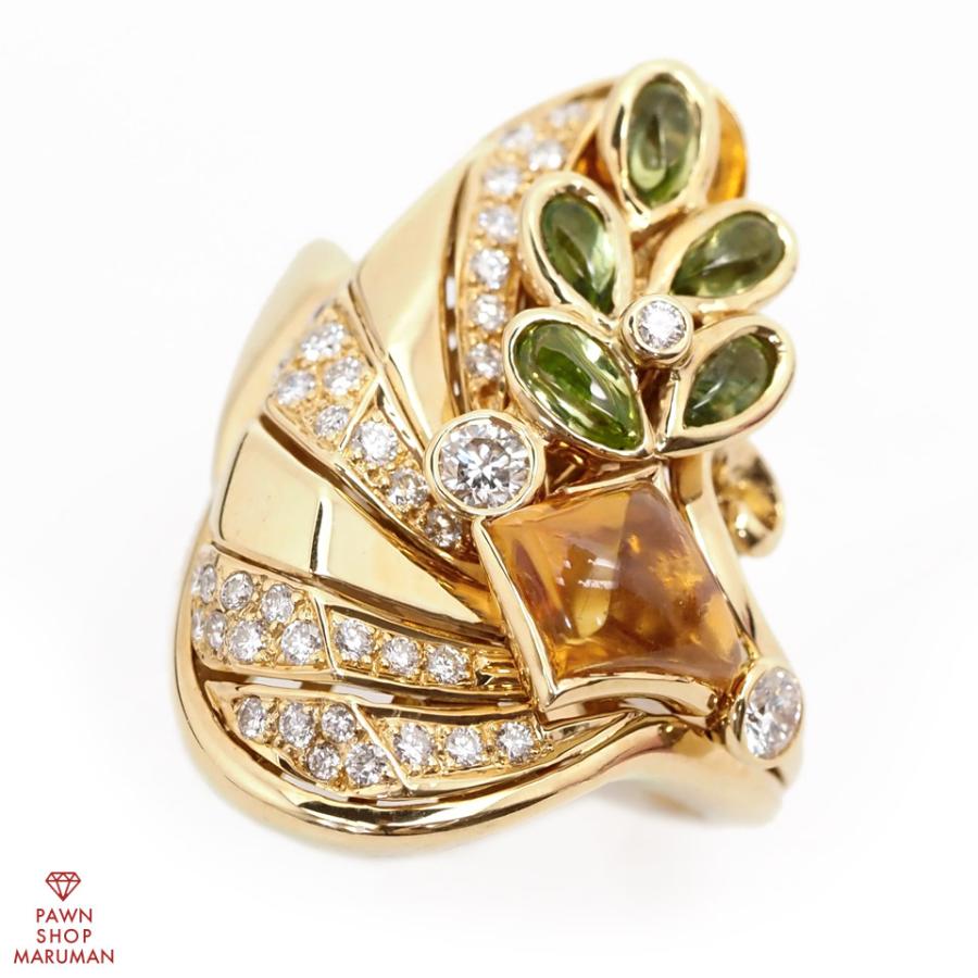 シトリン ペリドット ダイヤモンドリング K18YG 1.22ct 0.75ct 0.47ct #14 イエローゴールド 14号【丸万質舗】 : 丸万質舗 ヤフー店 - 通販 - Yahoo ...