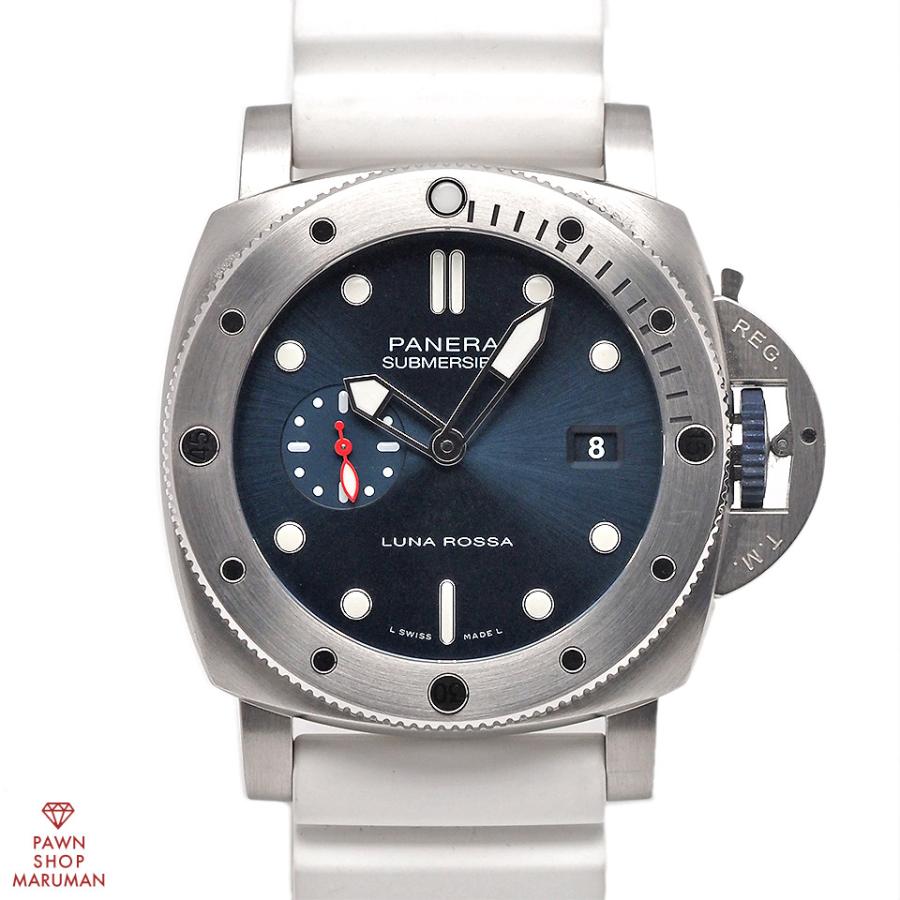 SUBMERSIBLE PANERAI パネライ サブマーシブル クアランタクアトロ ルナ・ロッサ PAM01391 自動巻き SS×ラバー ...