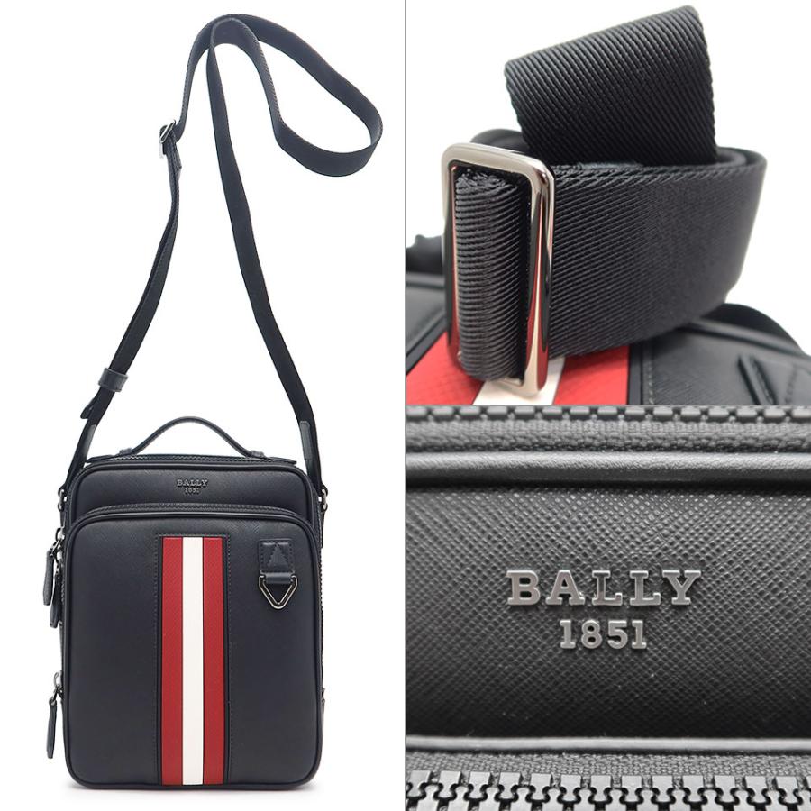 Bally（バリー） クロスボディショルダーバッグ MACKAO 6238760 F006 レザー ブラック×ガンメタル 【丸万質舗】 : 丸 ...