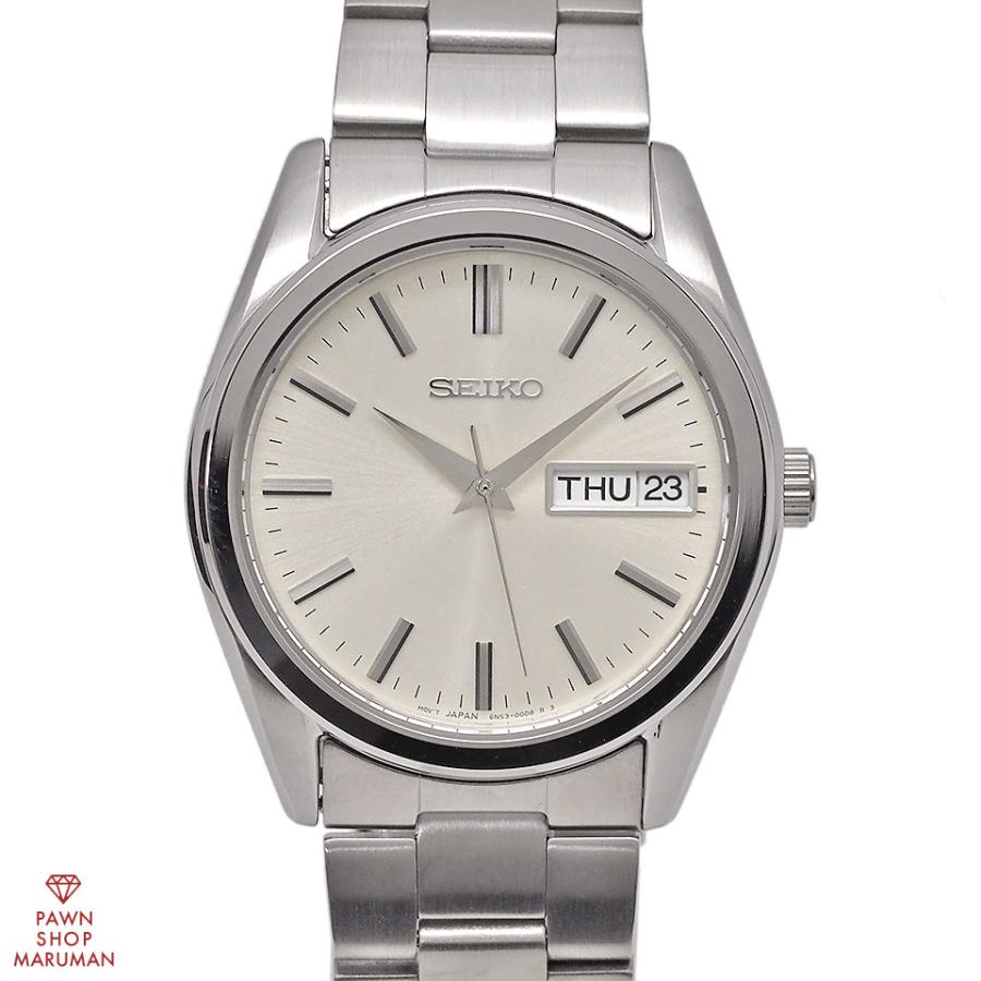 SEIKO セイコー Sシリーズ デイデイト SBTH007 クォーツ SS シルバー 【丸万質舗】 : 丸万質舗 ヤフー店 - 通販 - Yahoo!ショッピング