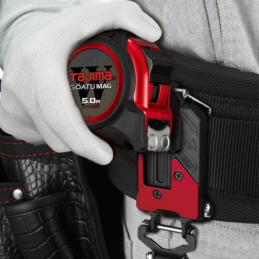 タジマ TAJIMA 剛厚Gロック25mm幅5.0mセフダブルマグ 4色限定品 グリーン ブルー ガンメタ レッド : おしゃれ作業着 マルミオンライン - 通販 - Yahoo!ショッピング