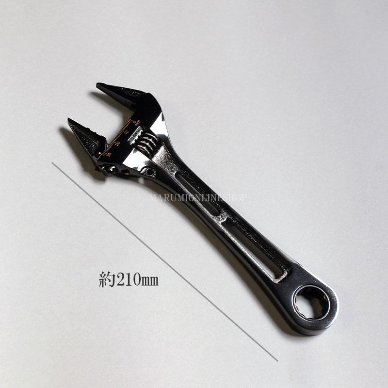 TOOLBANK G-mon(ジーモン) ギアーラチェット付モンキーレンチ 210mm G-MON TYPE M : おしゃれ作業着 ...
