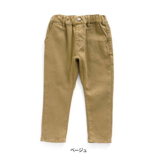 メール便不可エフオーキッズ R521040-MG-L5_L4 ストレッチテーパードパンツ キッズ ベビー ボトムス ボトム ズボン パンツ 長 ...