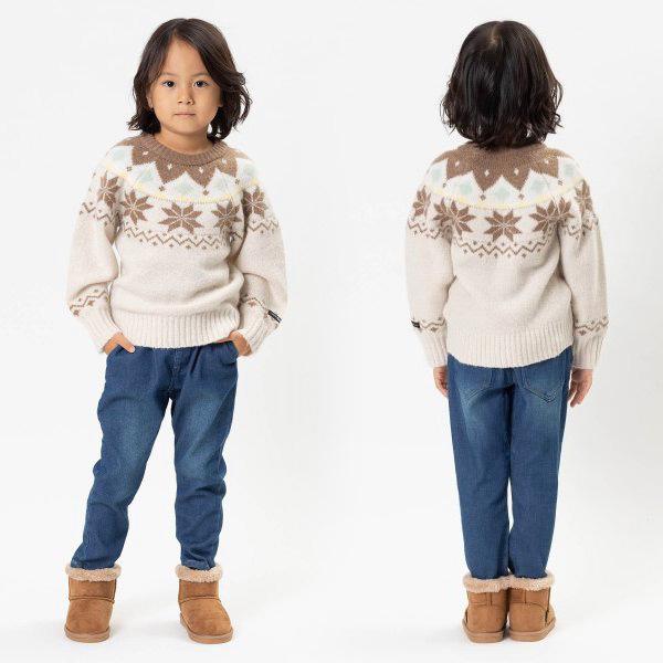 メール便不可エフオーキッズ R521040-MG-L5_L4 ストレッチテーパードパンツ キッズ ベビー ボトムス ボトム ズボン パンツ 長 ...