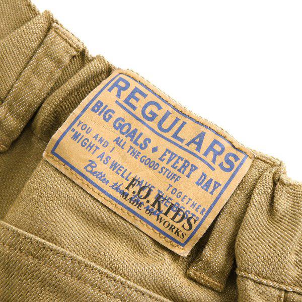 メール便不可エフオーキッズ R521040-MG-L5_L4 ストレッチテーパードパンツ キッズ ベビー ボトムス ボトム ズボン パンツ 長 ...