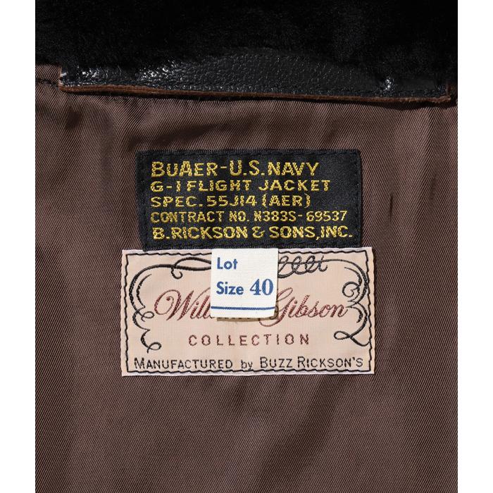 BUZZ RICKSON'S / WILLIAM GIBSON COLLECTION Type BLACK G-1 BR80597 : マルニジーンズ - 通販 - Yahoo!ショッピング