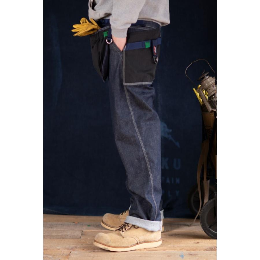 【H.A.K.U MOUNTAIN SUPPLY×NANGA】 HANDSFREE CARPENTER(DENIM) HK-S116 : マルニジーンズ - 通販 - Yahoo!ショッピング
