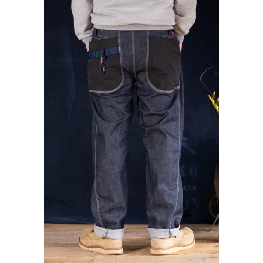 【H.A.K.U MOUNTAIN SUPPLY×NANGA】 HANDSFREE CARPENTER(DENIM) HK-S116 : マルニジーンズ - 通販 - Yahoo!ショッピング