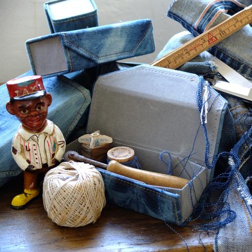 DULTON ダルトン BONOX DENIM GLASSES CASE メガネケース たためる デニム ペンケース コンパクト おしゃれ ...
