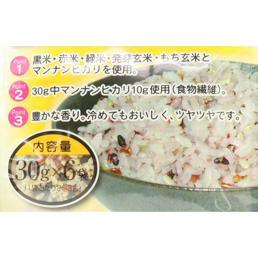 マンナン＋五つの玄米(黒米/赤米/緑米/発芽玄米/もち玄米) 180g(30g×小袋6本)×2袋 送料無料 : 799012-2a : 株式会社湧川商会公式ストア - 通販 - Yahoo ...