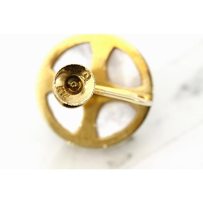 TASAKI タサキ 田崎真珠 14mm マベパール イヤリング K14イエローゴールド YG 真珠 中古 : 丸信質店 ヤフーショップ - 通販 - Yahoo!ショッピング