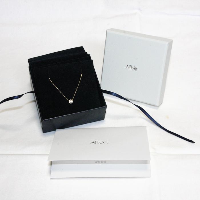 AHKAH アーカー AHKAH AU750 プリンシパルネックレス K18 イエローゴールド ダイヤモンド 11石 0.06ct ペンダントネックレス AK1799010100 中古 : 丸 ...