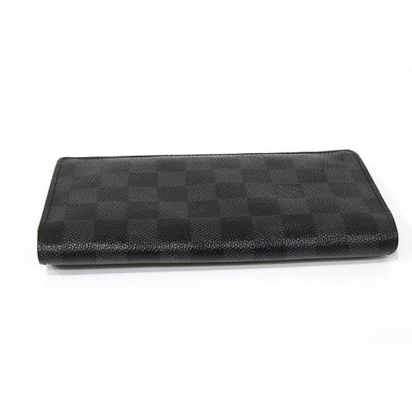 ＜イニシャル入り＞ ルイ・ヴィトン ダミエ・グラフィット N62665 ポルトフォイユ・ブラザ #TA4151 メンズ カードポケット12 ...