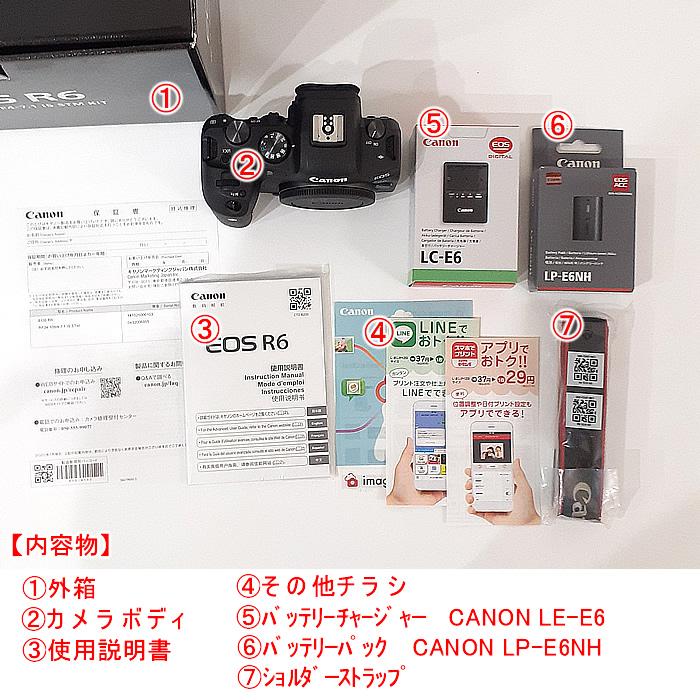 EOS Rシステム 【美品】 キャノン canon R6 ミラーレス デジタル一眼カメラ ボディ イオス ＜新品のBTパック、チャージャー付属＞ 中古 : 丸信質店 ヤフーショップ - 通販 ...