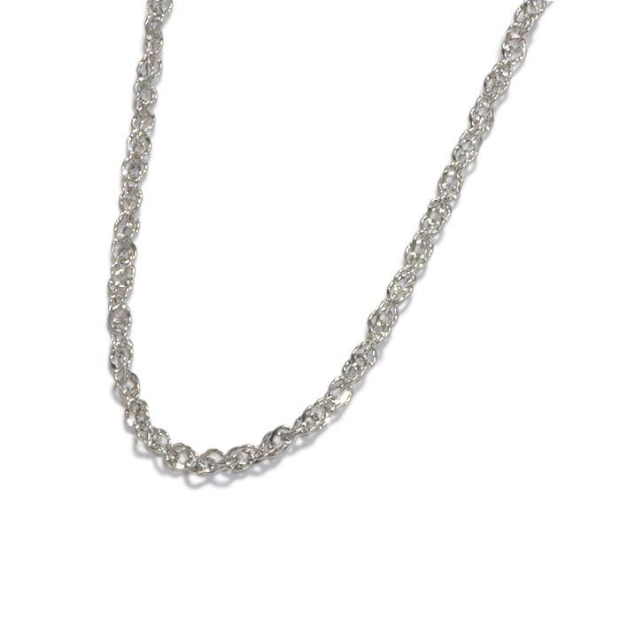 ＜70cm＞ K18ホワイトゴールド ロングネックレス K18WG 重さ：1.3g 中古 : 丸信質店 ヤフーショップ - 通販 - Yahoo!ショッピング