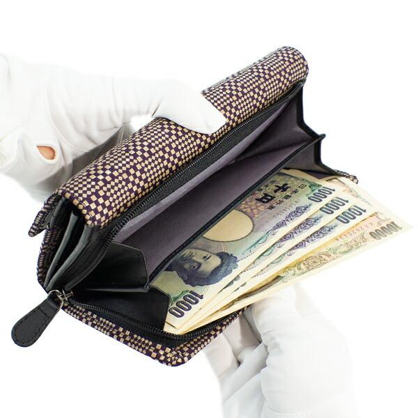 印傳屋（INDEN-YA） 印伝 甲州印伝 上原勇七 財布 長財布 印伝財布 束