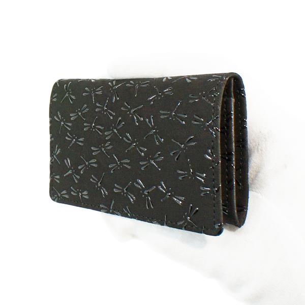 印傳屋 印伝 甲州印伝 上原勇七 名刺入れ 名詞入れ 2501 とんぼ 黒地×黒漆 鹿革 本革 レザー 和柄 ブランド YM01 : 丸島商事インターネット事業部 - 通販 - Yahoo ...