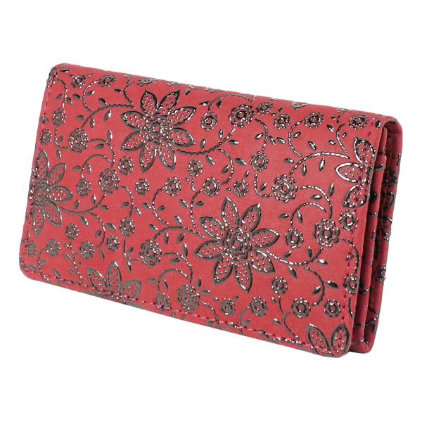 印傳屋 印伝 甲州印伝 上原勇七 名刺入れ 名詞入れ 2501 クレマチス 赤地×黒漆 鹿革 本革 レザー 花柄 ブランド YM01 : 丸島商事インターネット事業部 - 通販 - Yahoo ...