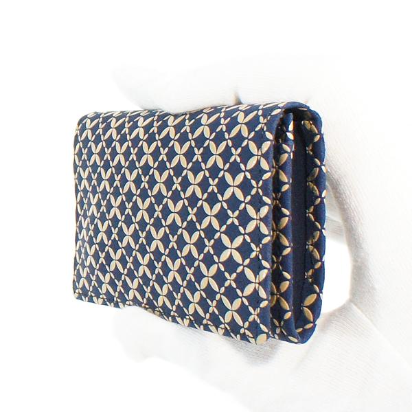 印傳屋 印伝 甲州印伝 上原勇七 名刺入れ 名詞入れ 2501 七宝繋ぎ 紺地×白漆 鹿革 本革 レザー 和柄 ブランド YM01 : 丸島商事インターネット事業部 - 通販 - Yahoo ...