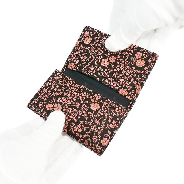 印傳屋 印伝 甲州印伝 上原勇七 名刺入れ 名詞入れ 2501 アメリカンブルー 黒地×ピンク漆 鹿革 本革 レザー 花柄 ブランド YM01 : 丸島商事インターネット事業部 - 通販 ...