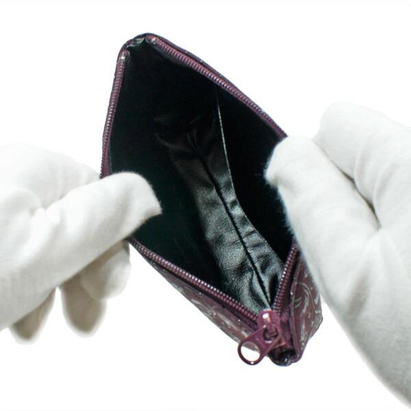 印傳屋（INDEN-YA） 印伝 甲州印伝 上原勇七 ポーチ 化粧ポーチ 4405